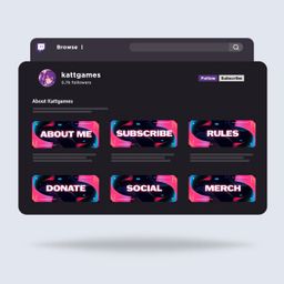 Free, Customizable Twitch Overlay Templates | Kittl
