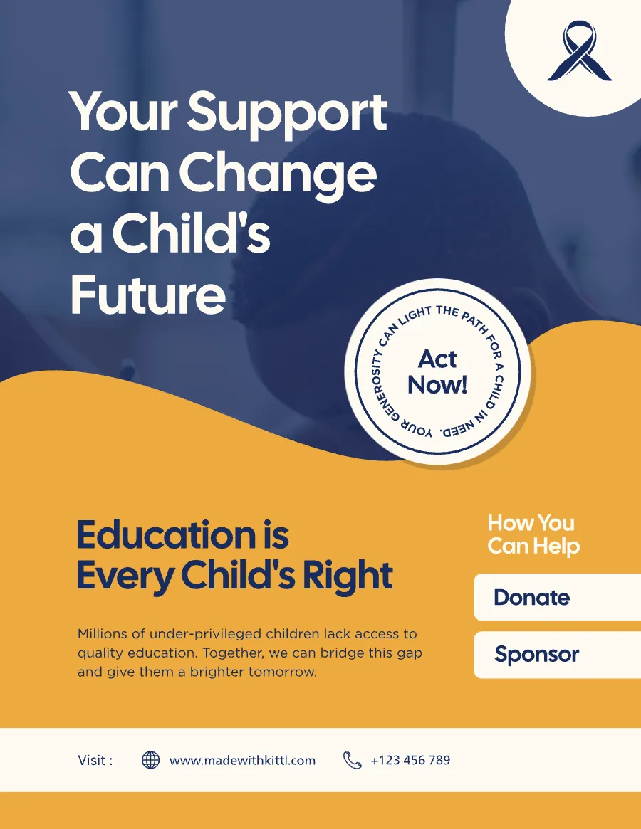 Design with donation flyer templates made for graphic designers