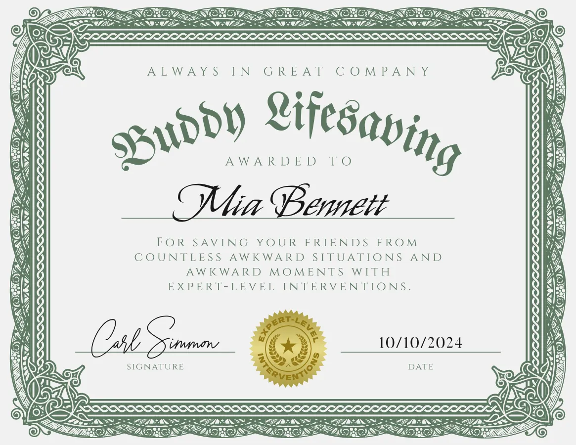 The Classic Certificate