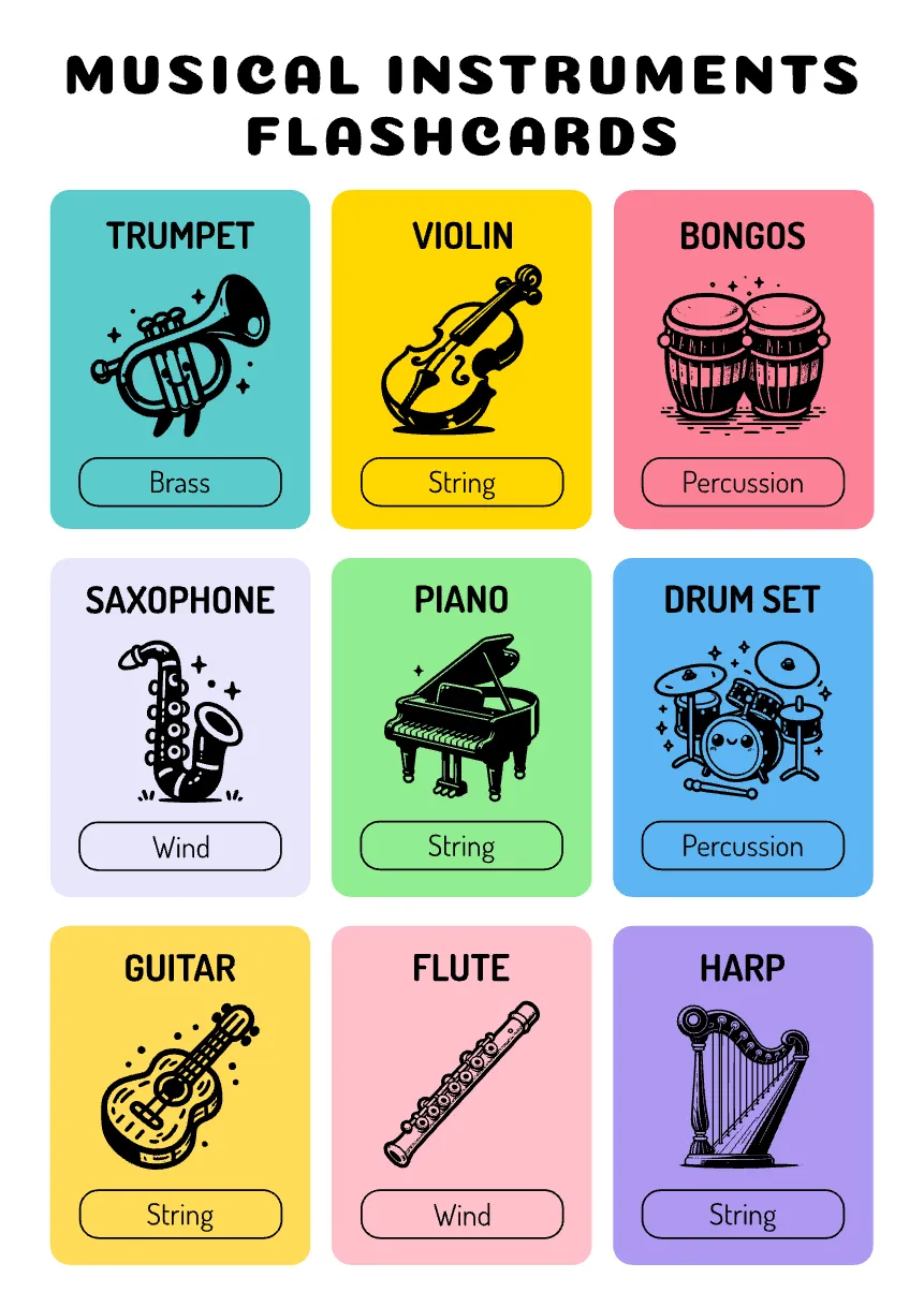 Free Printable Flashcard Templates | Kittl