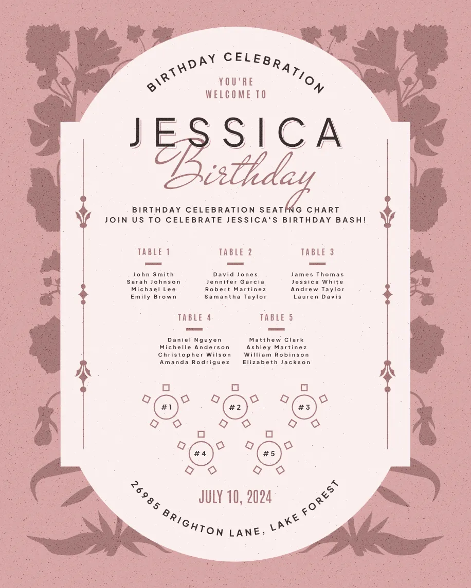 Free Customizable Seating Chart Templates | Kittl