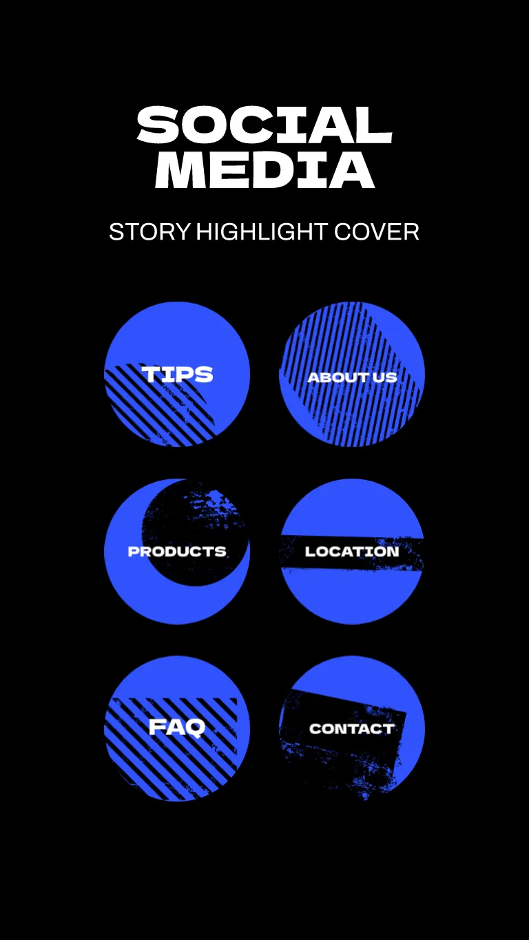 Free, Editable Instagram Highlight Cover Templates | Kittl
