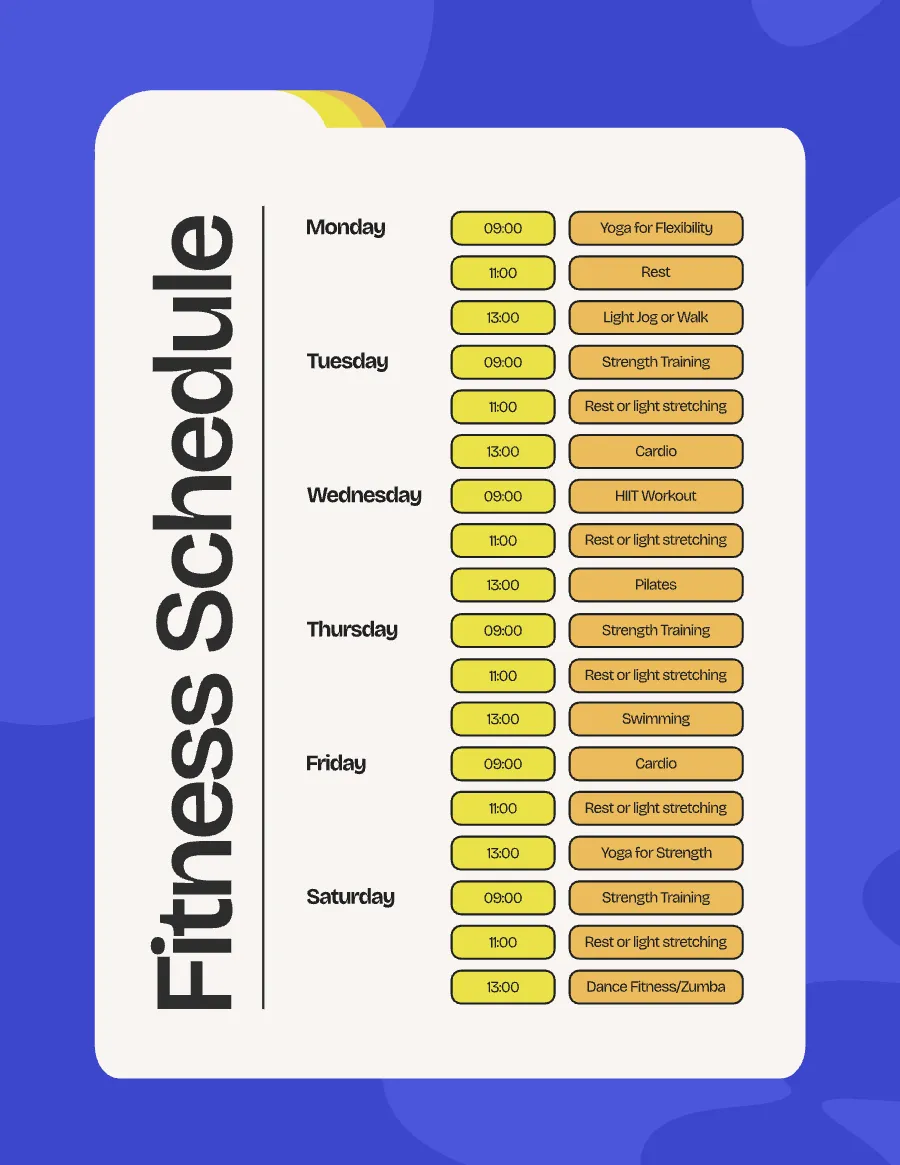 Free and Editable Timetable Templates | Kittl