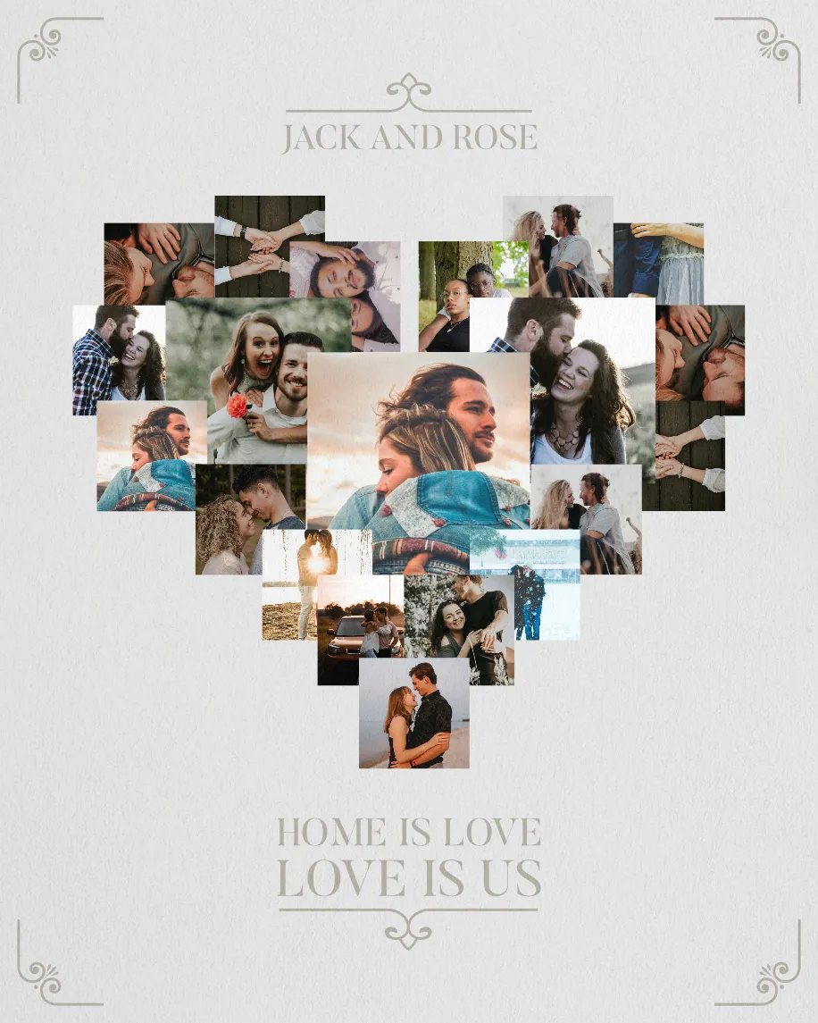 Free Customizable, Editable Collage Templates | Kittl